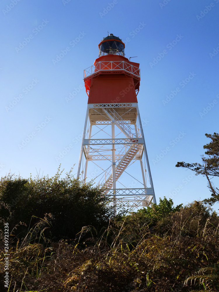 Farewell Spit. Coast. Lighthouse Stock Photo | Adobe Stock