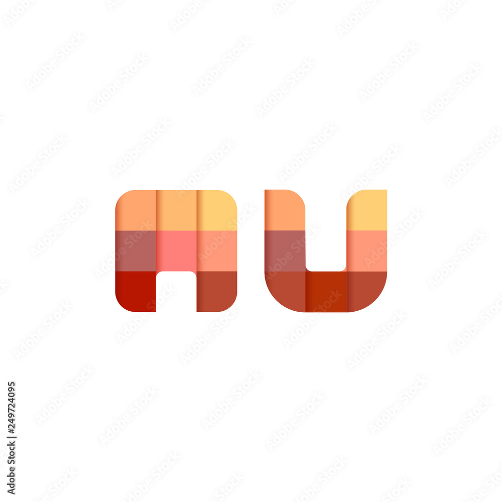 Initial Letters AV Square Pixel Logo Design Inspiration in Red Gradient ...