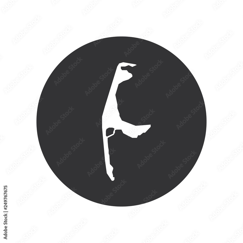 Sylt - Piktogramm - Symbol - Icon - Kreis - schwarz grau Stock Vector ...