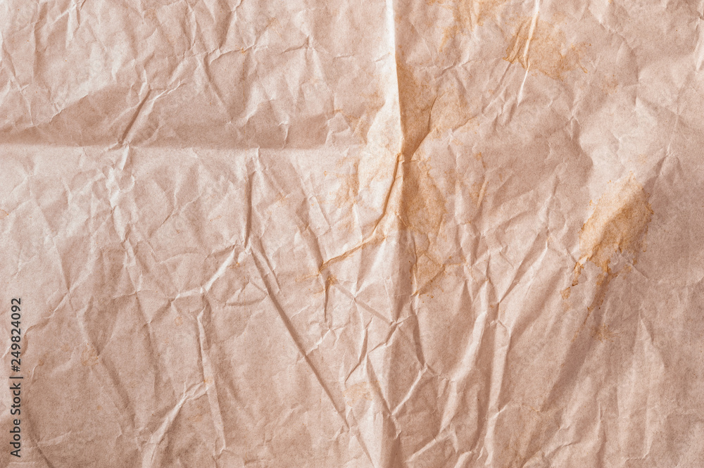 Grunge paper texture. Crumpled old dirty cardboard distressed and ...