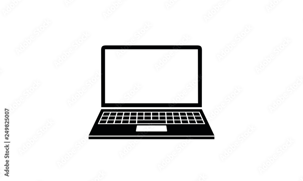 Laptop vector Stock Vector | Adobe Stock