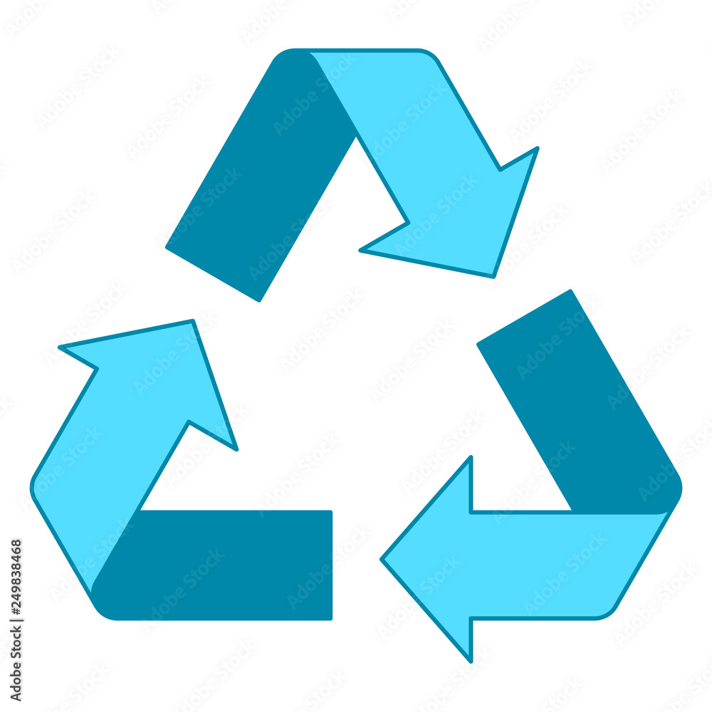 Simple recycling logo Stock Vector | Adobe Stock