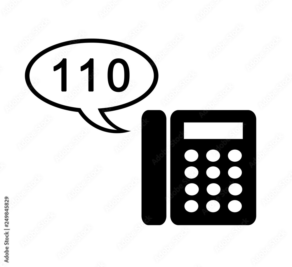 110番通報 Stock イラスト | Adobe Stock