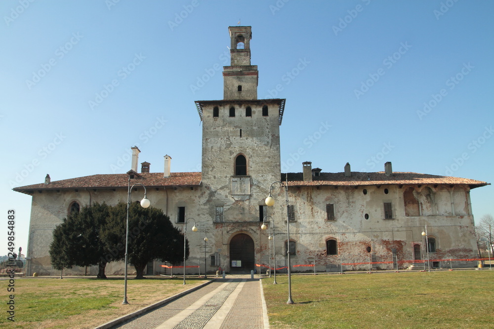 Castello di Cusago in Italia Stock Photo | Adobe Stock