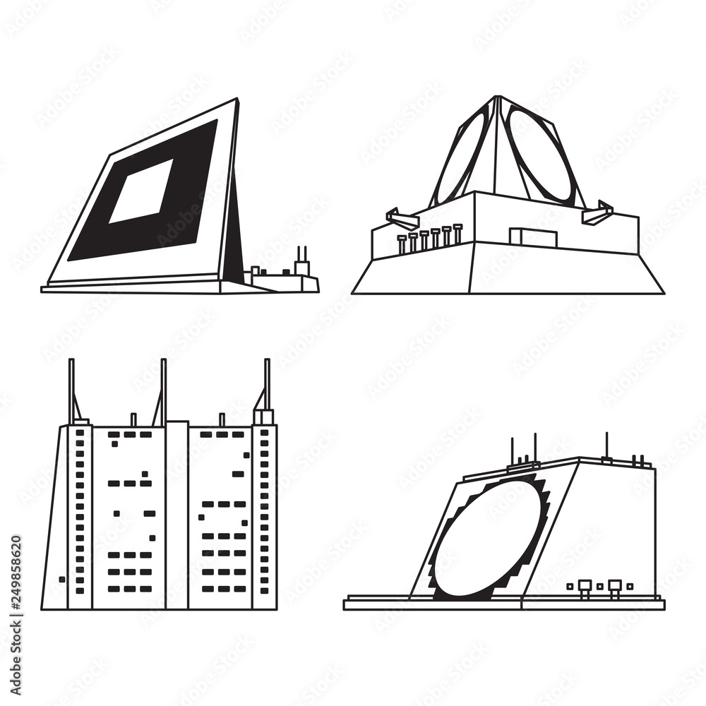 range early warning radar Stock Vector | Adobe Stock