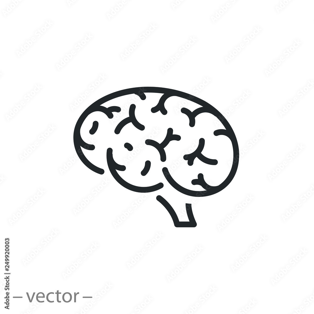 Psychology Brain Black And White