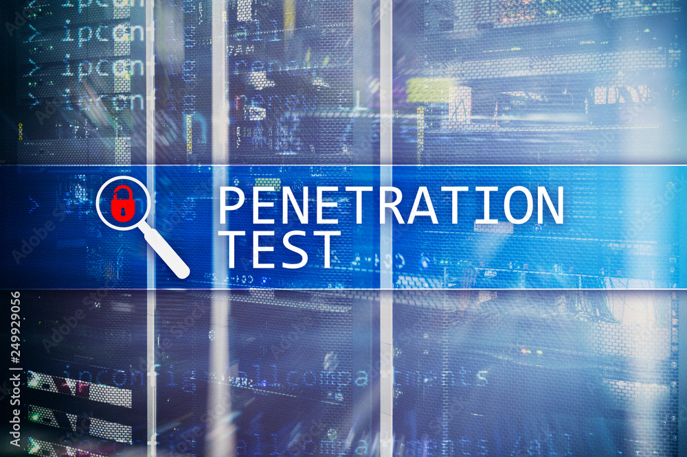 Penetration test. Cybersecurity and data protection. Hacker attack ...