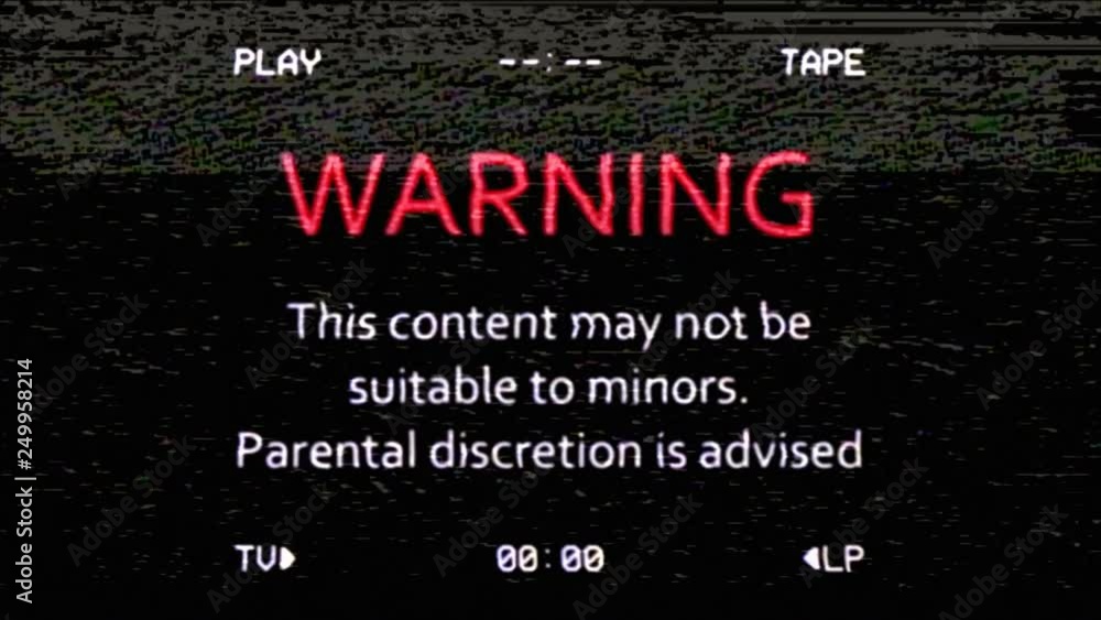 An old retro vintage VHS tape, recreated from scratch with noise and ...