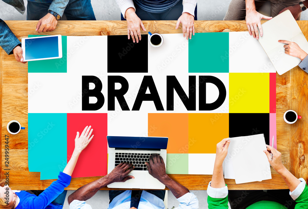 Brand Branding Marketing Advertising Trademark Concept Stock Photo ...