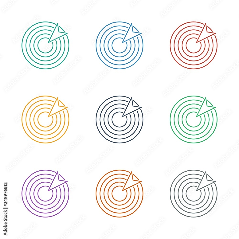 target icon white background Stock Vector | Adobe Stock