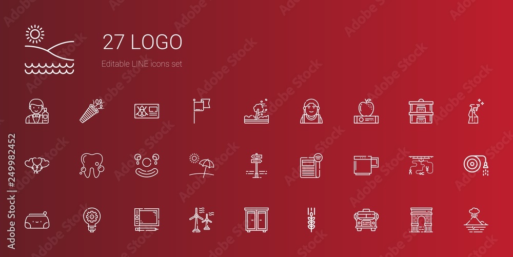 logo icons set Stock Vector | Adobe Stock