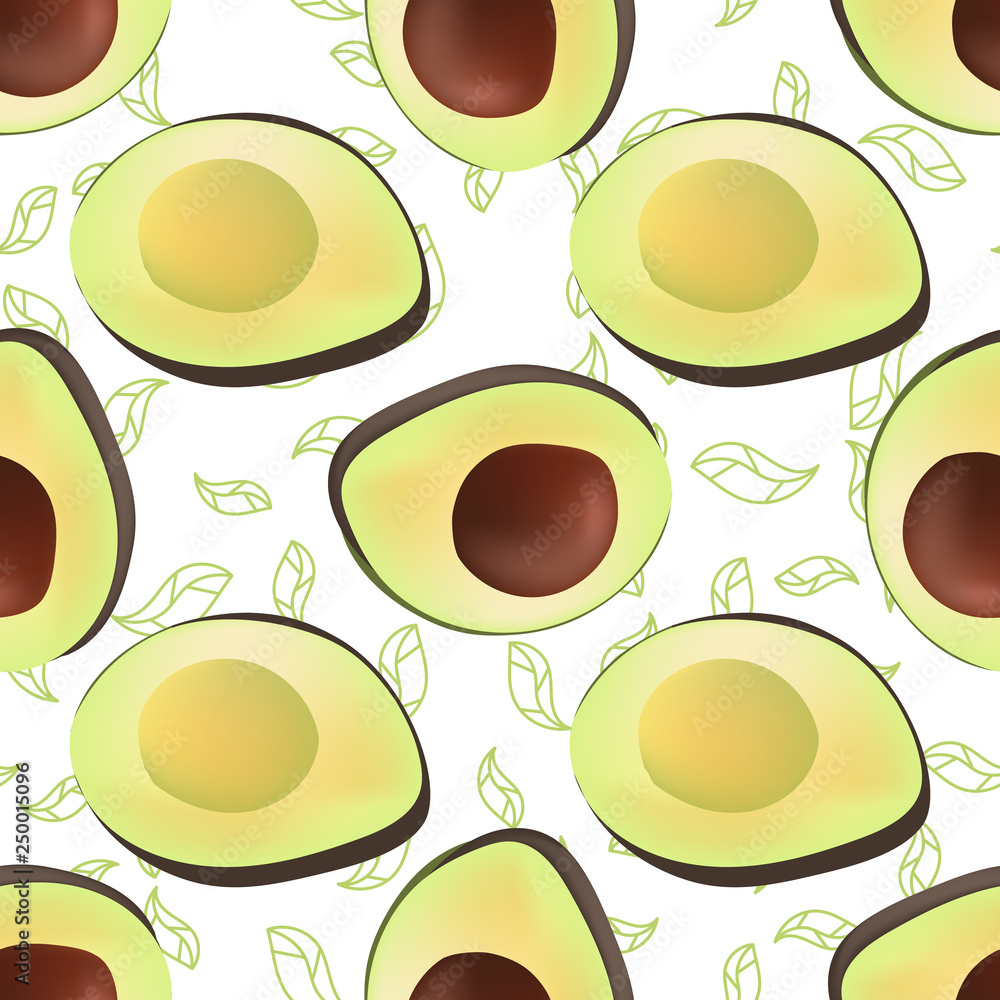 Avocado seamless fabric texture pattern for print design. Abstract ...