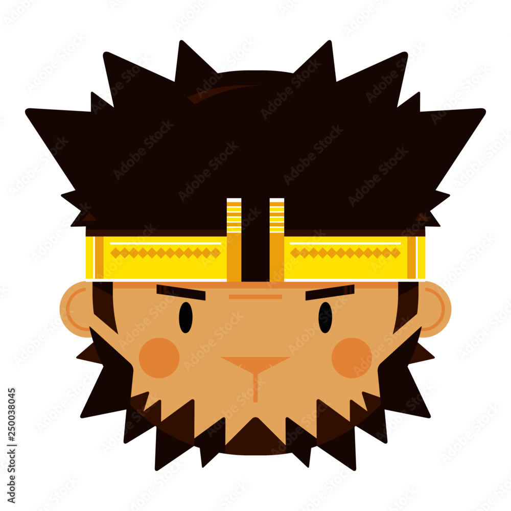 Cute Sun Wukong The Monkey King Face Stock Vector | Adobe Stock