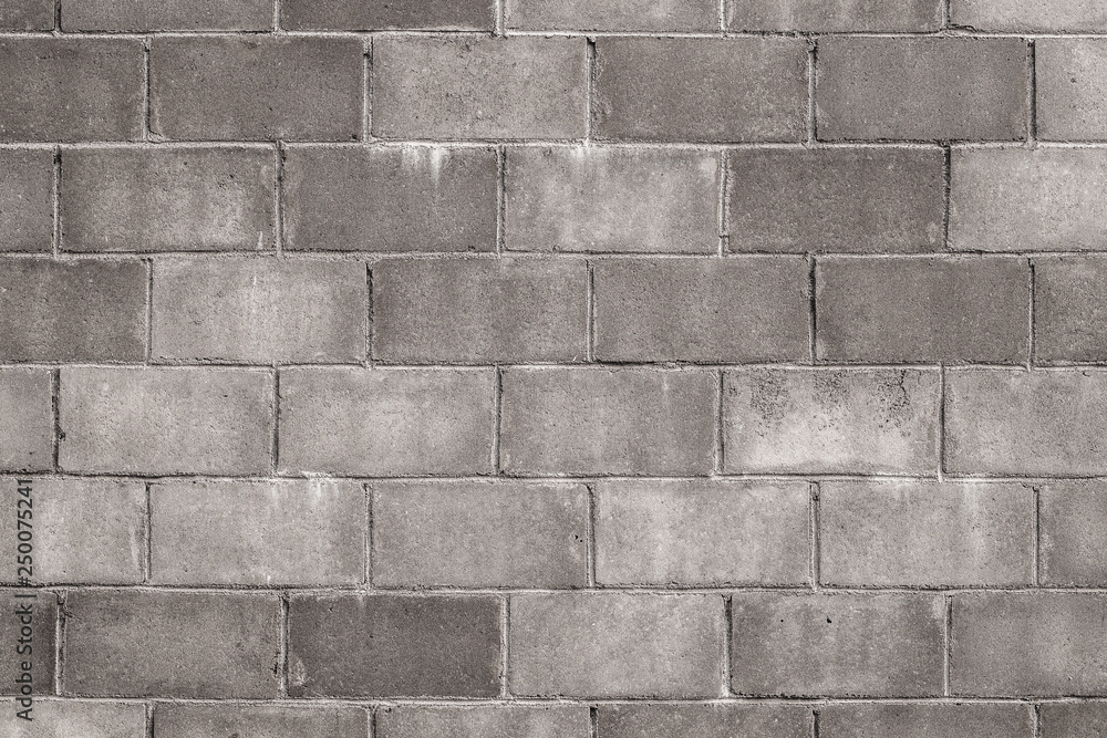 Old concrete blocks wall texture background. Unfinished rustic ...