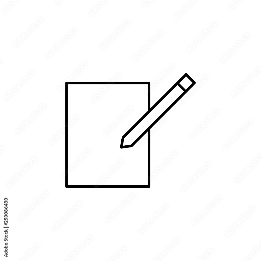 compose edit write outline icon. Signs and symbols can be used for web ...
