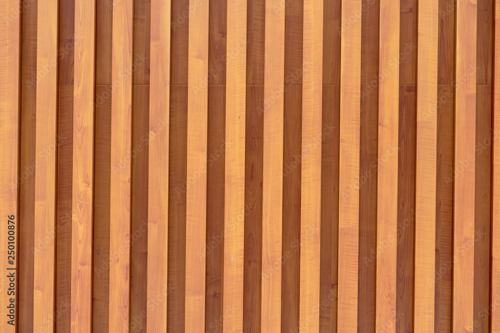 the texture of the wooden walls of perpendicular slats Stock Photo ...