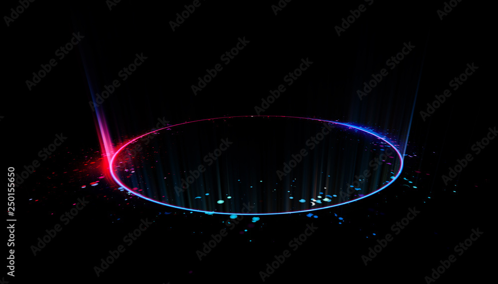 Abstract background. Motion swirl. Glowing circle. Bright spiral. Glow ...