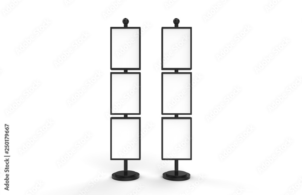 Poster stand takes multiple A2, A3, A4, A5 posters on a tall stand ...