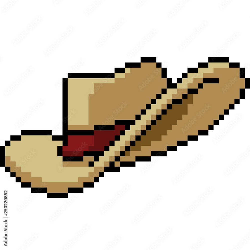 vector pixel art hat Stock Vector | Adobe Stock