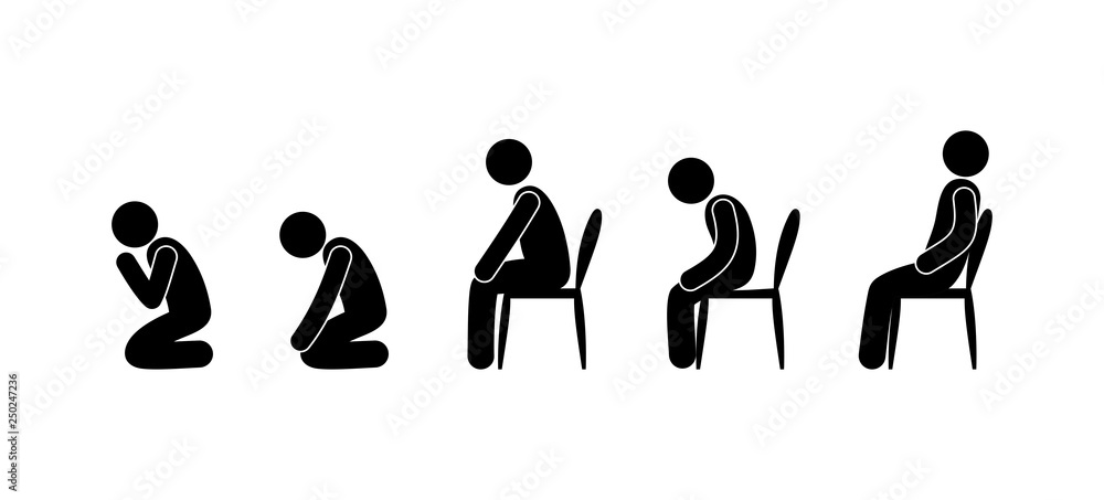 Sitting Stick Figure