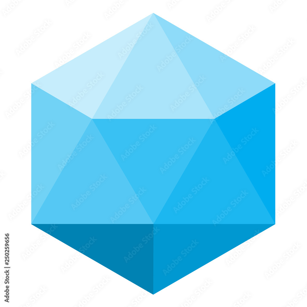lowpoly logo on white background. flat style. lowpoly logo icon for ...