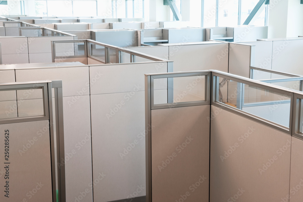 Empty cubicle Stock Photo | Adobe Stock