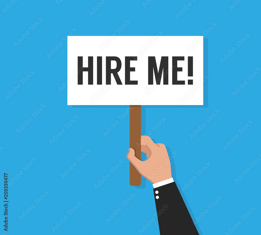 Hire me vector Stock Vector | Adobe Stock