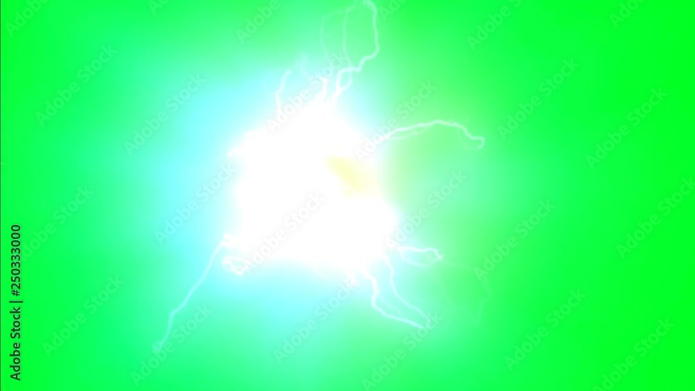Atom Spinning With Nucleus And Electrons On Green Screen Stock ビデオ ...