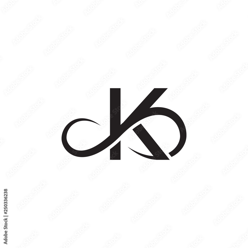 infinity letter k logo vector Stock Vector | Adobe Stock
