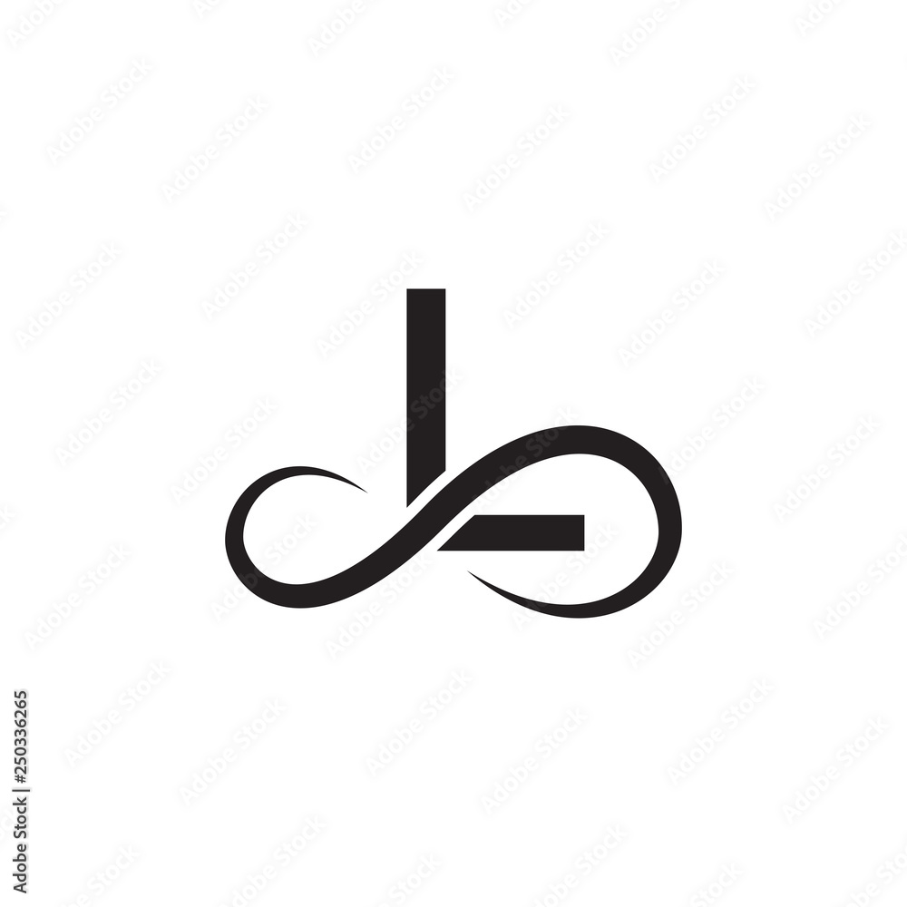 infinity letter l logo vector Stock Vector | Adobe Stock