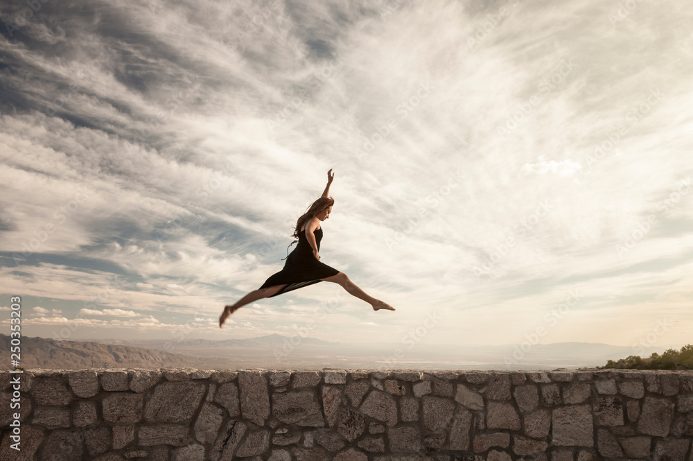 Woman Leaping