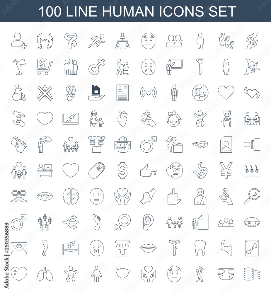 human icons Stock Vector | Adobe Stock