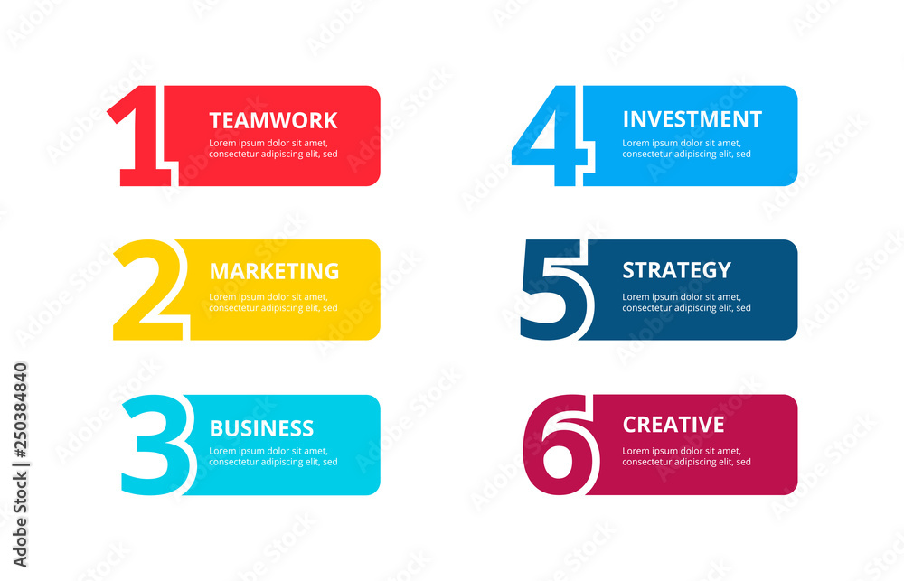 Abstract infographics number options template. Vector illustration. Can ...