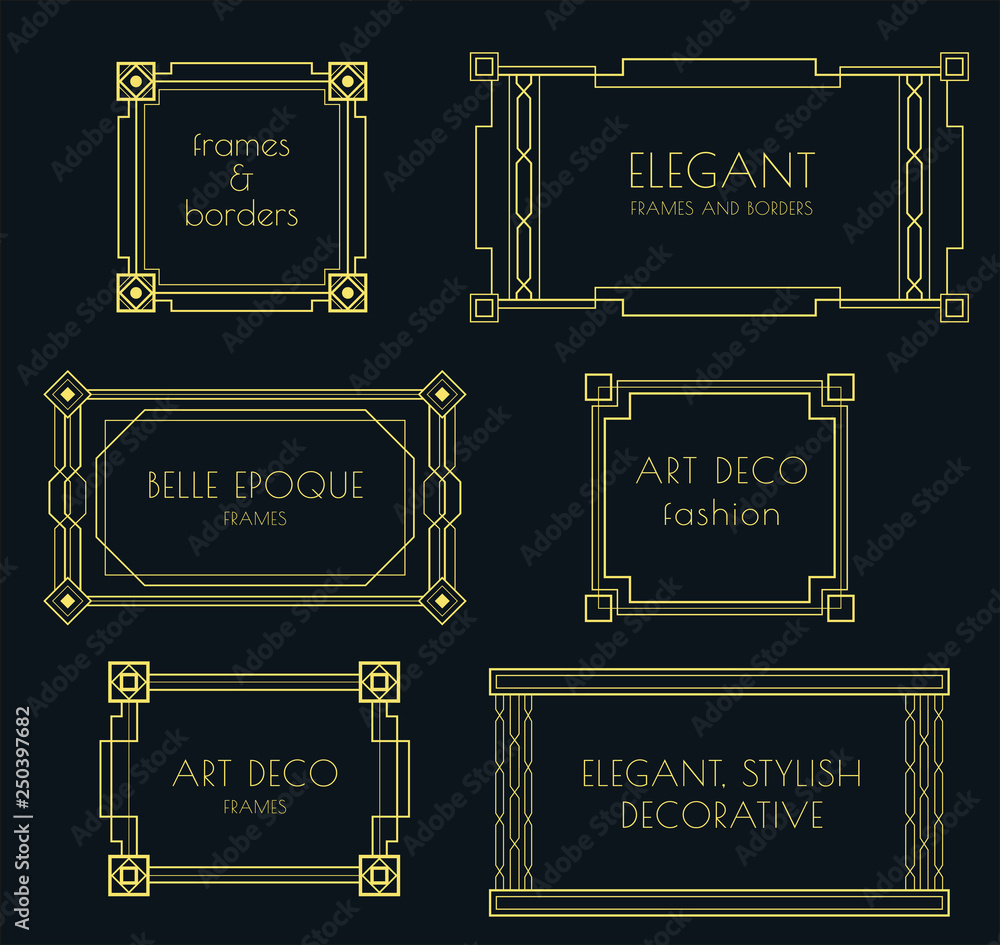 Gatsby Art Deco Border