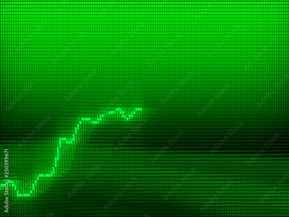 Green Graph moving up chart as growth and business success Stock Photo ...