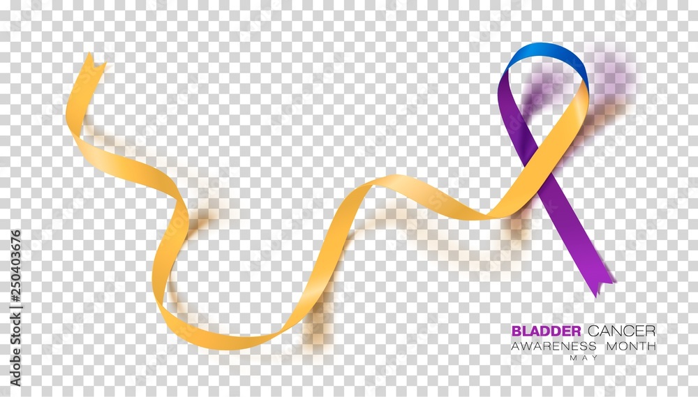 Bladder Cancer Awareness Month. Marigold And Blue And Purple Color ...