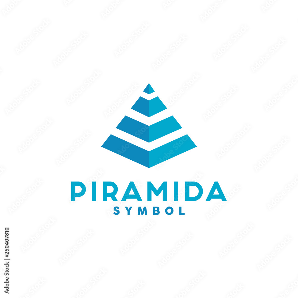 Piramida Logo Design Inspiration Stock Vector | Adobe Stock