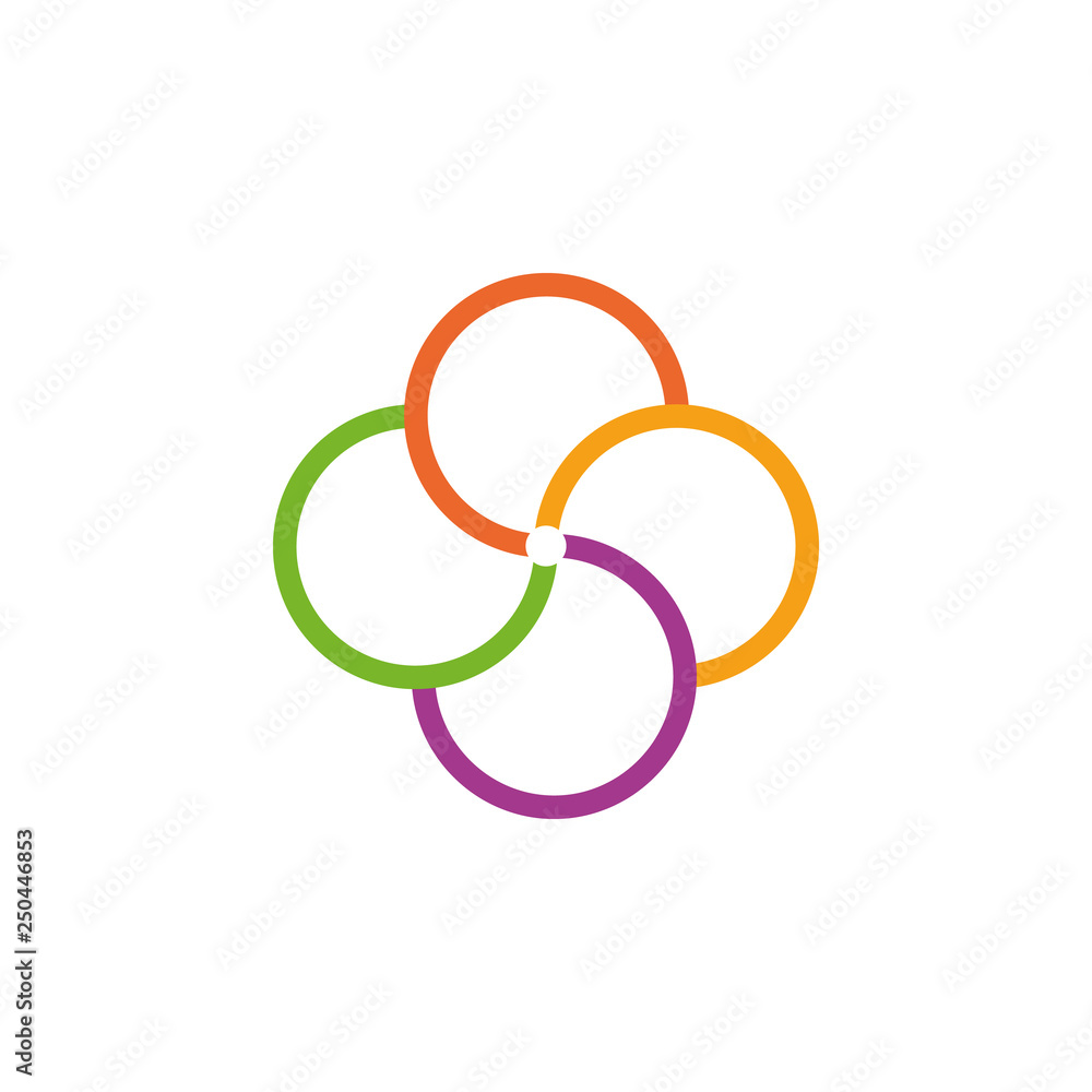 Colorful Vector circle infographics template for round chart, diagram ...