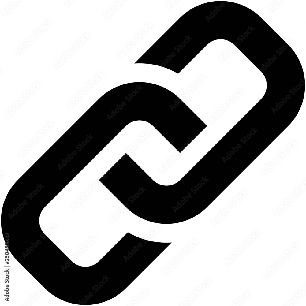 Web hyperlink symbol Stock Vector | Adobe Stock
