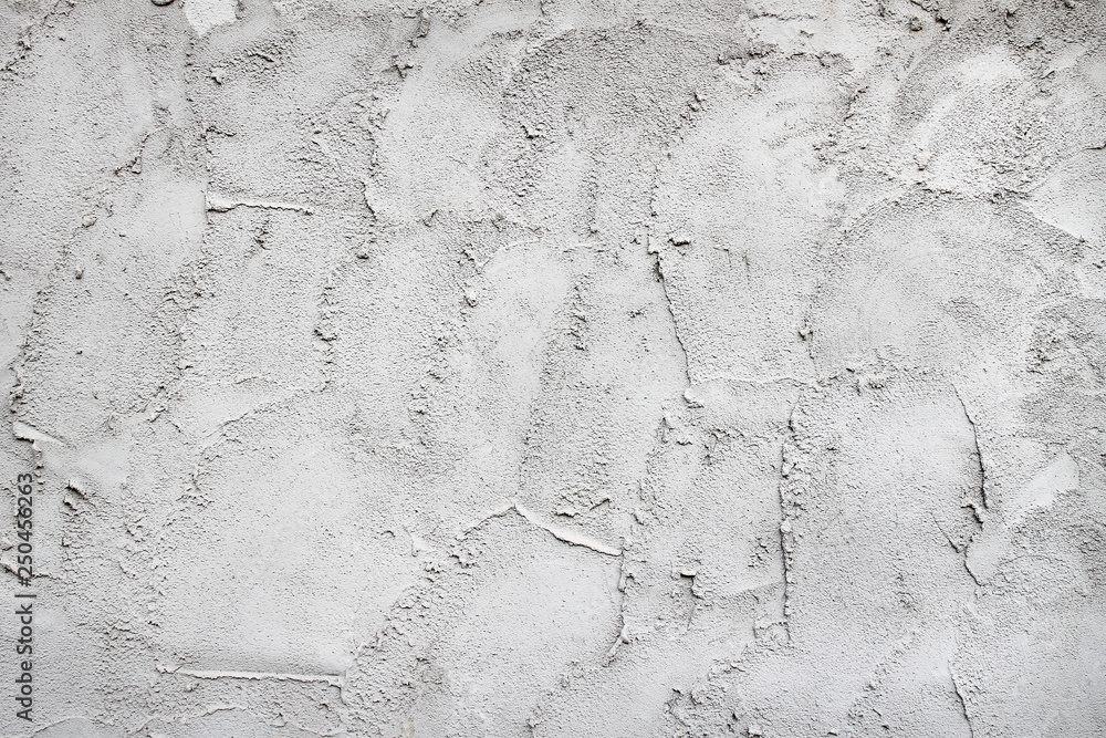 Natural gray of plastering the concrete wall in seamless rough shell ...