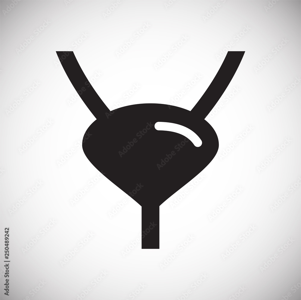Bladder icon on white background for graphic and web design, Modern ...
