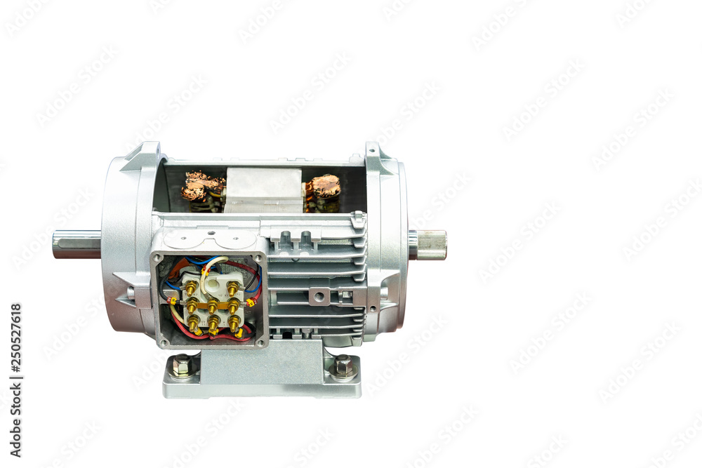 Cross section detail inside modern of high technology electric motor ...