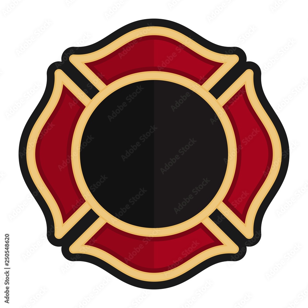fire fighter emblem. firefighter logo. vector icon. template. Stock ...