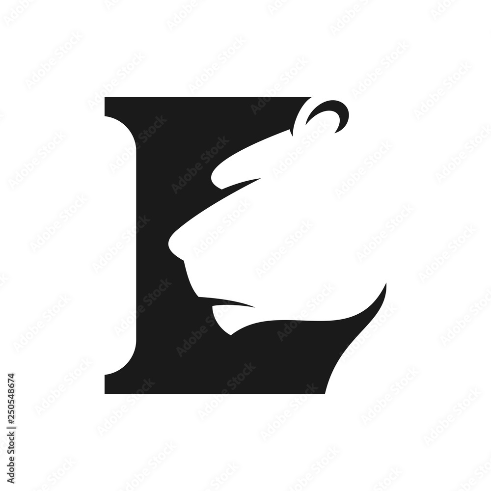 Letter L and Lion head vector logo. Stock Vector | Adobe Stock