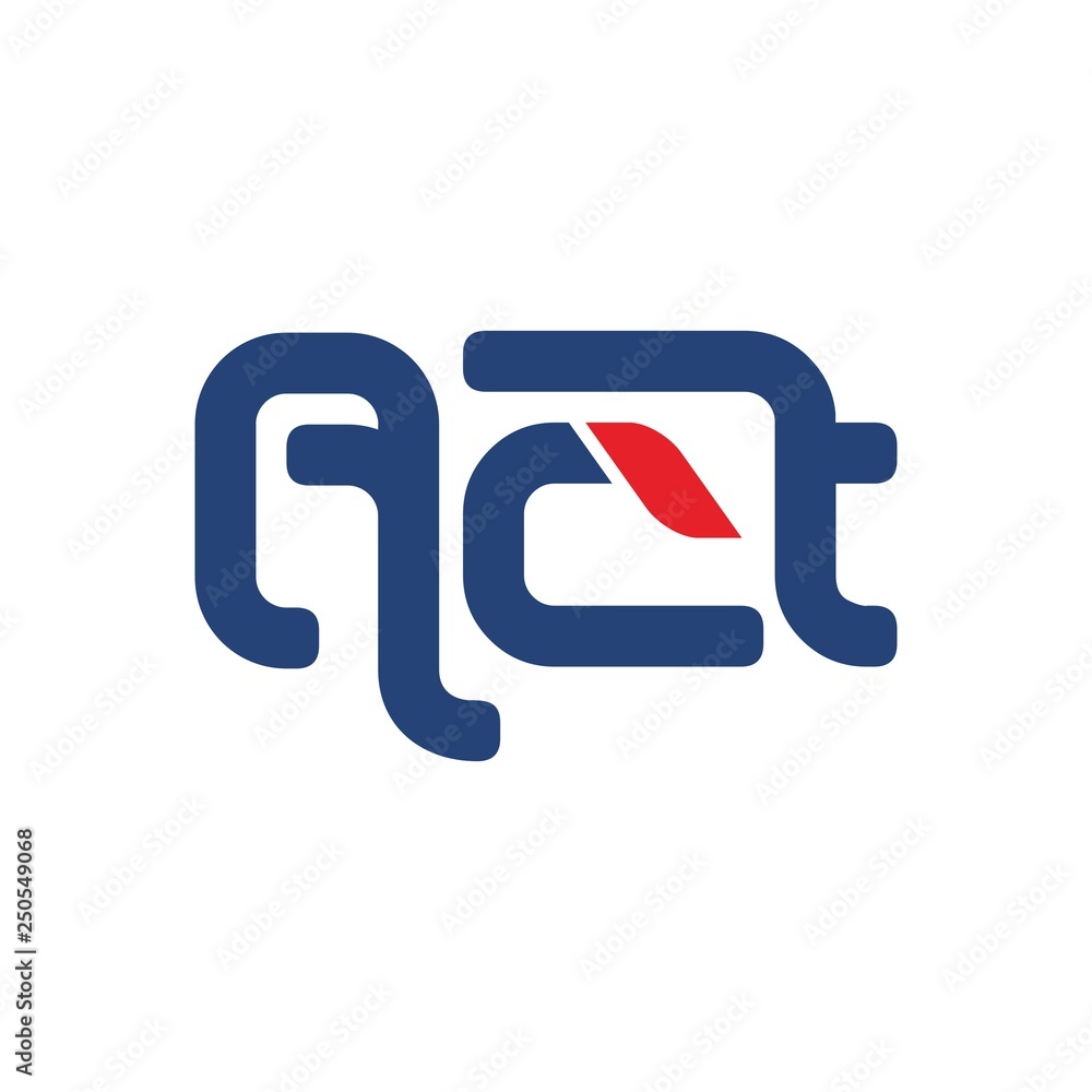 letter ACT vector logo Stock Vector | Adobe Stock