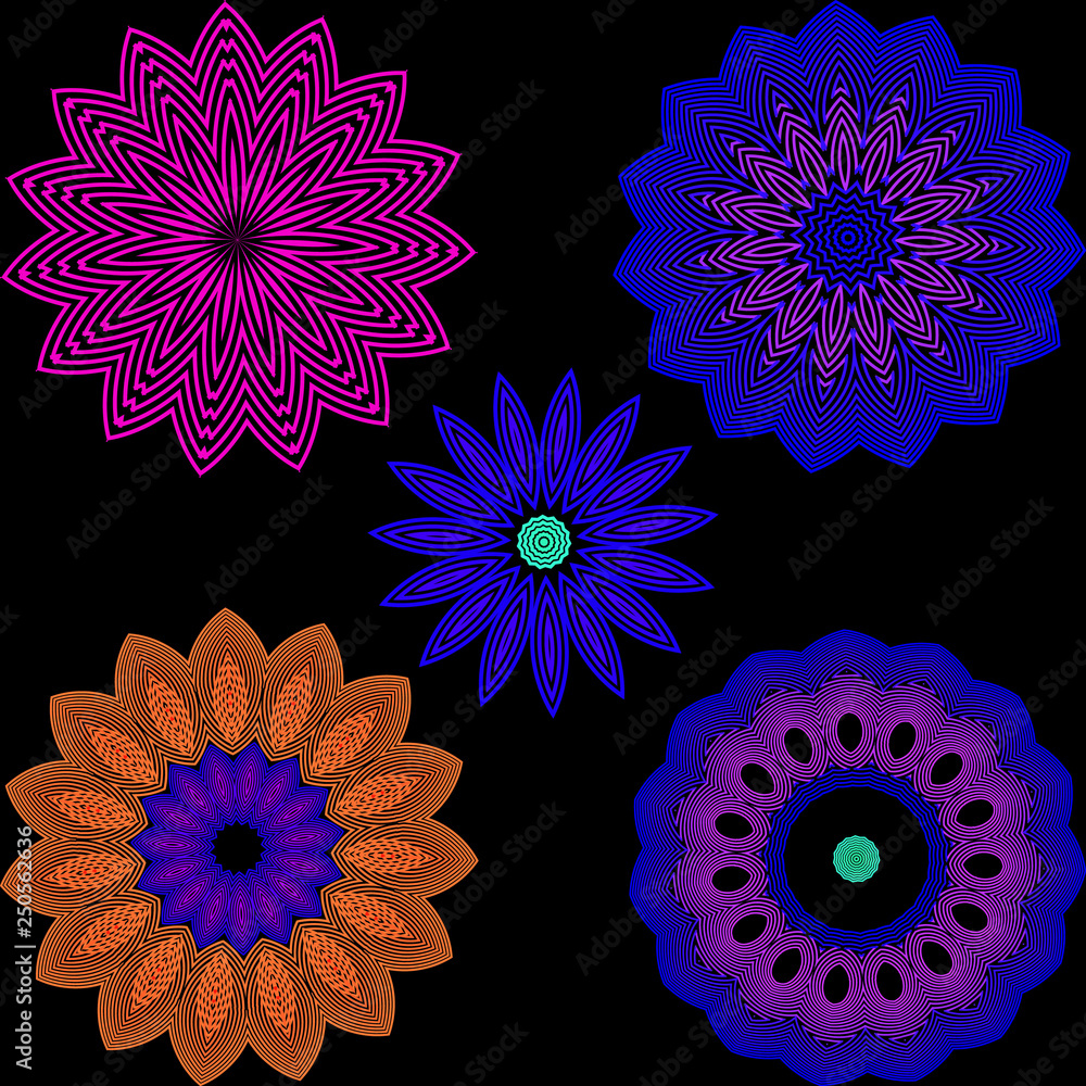 Radial Flower Design