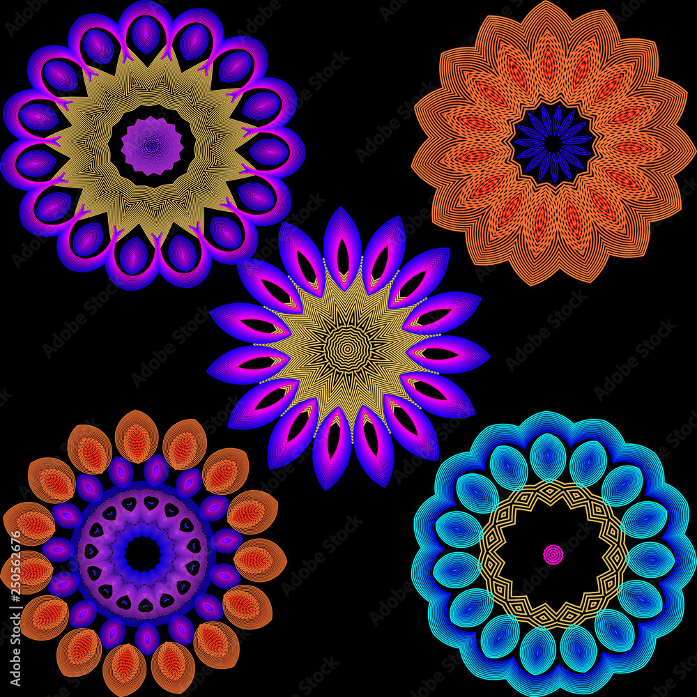 Radial Flower Design