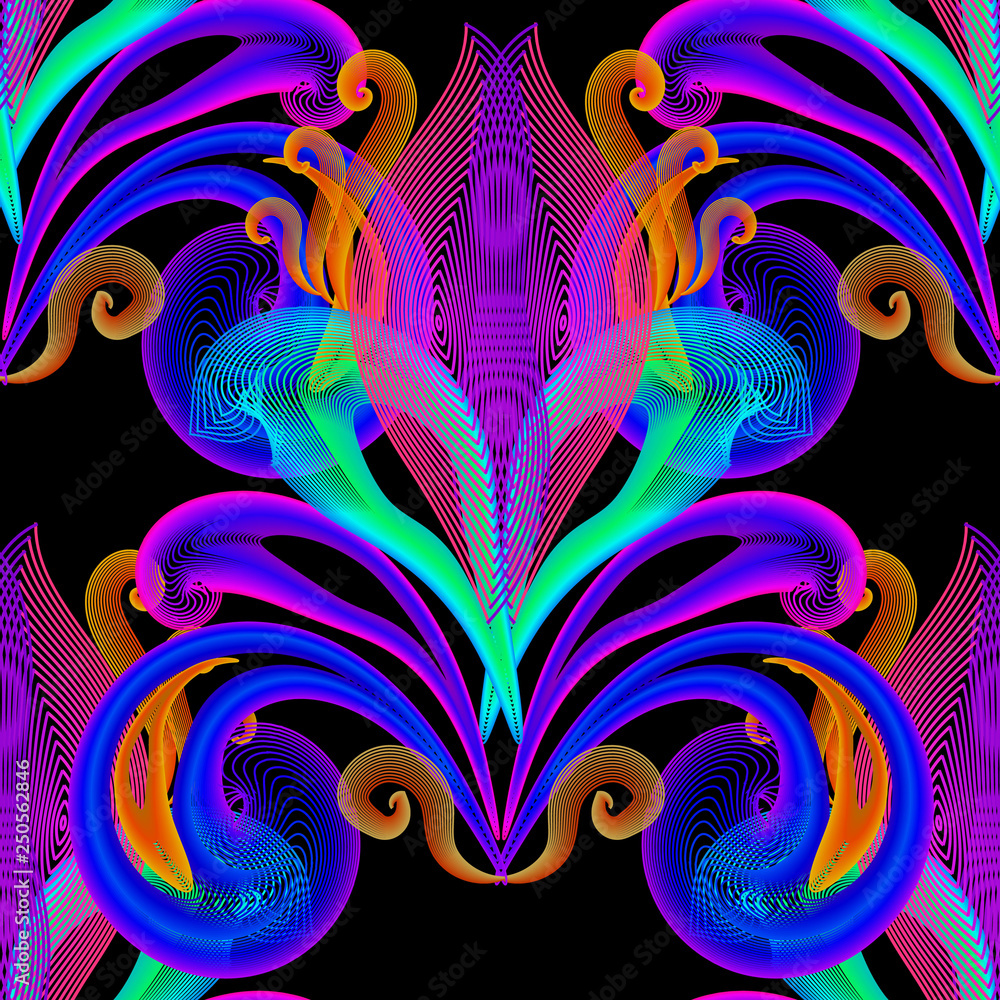 Bright Neon Colors Flowers