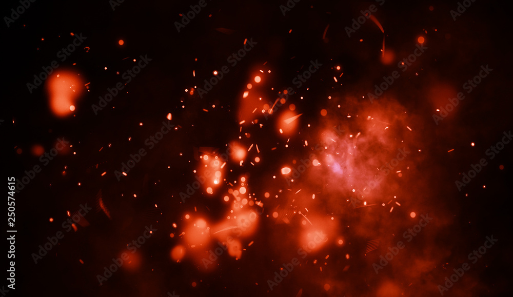 Fire particles isolated on background . Smoke fog mist texture overlays ...