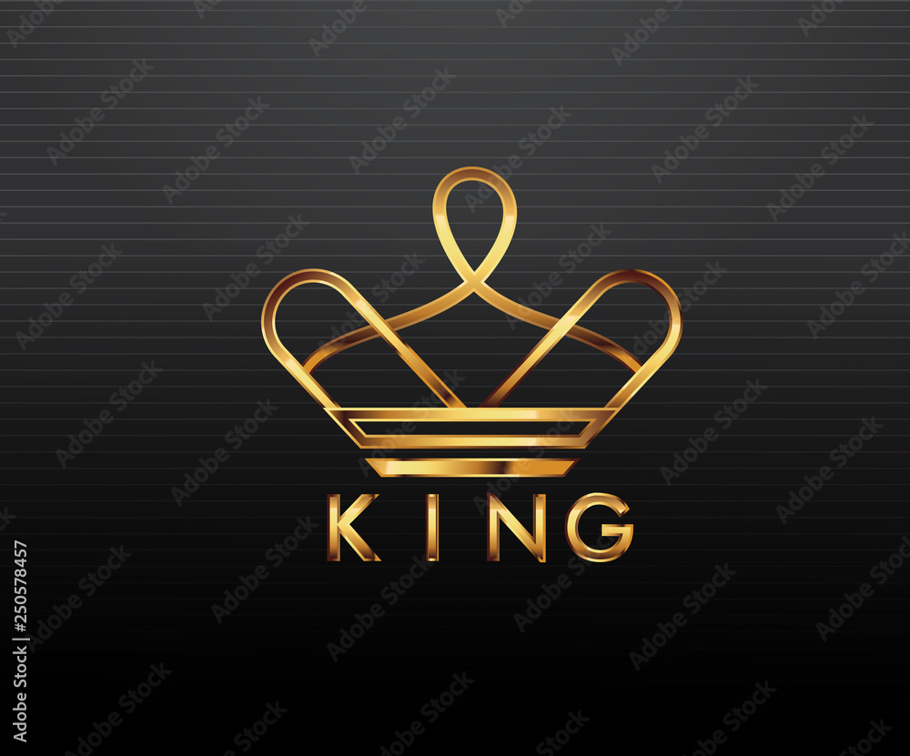 Royal looking king logo Stock Vector | Adobe Stock